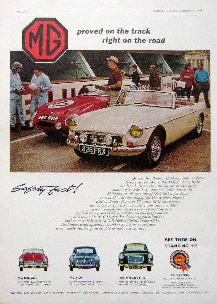 1964-MGB-Original-advert | ViaRETRO